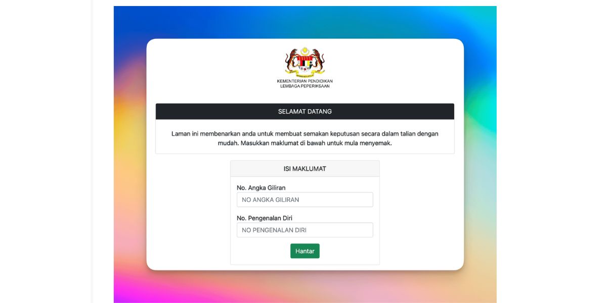 Semak Keputusan SPM & STPM 2025 Online dan SMS